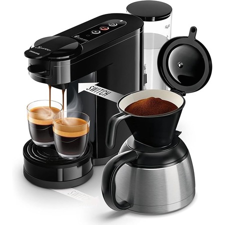 Cafetiera Philips HD6592/64 cu paduri si filtru, tehnologie 2-in-1 ...