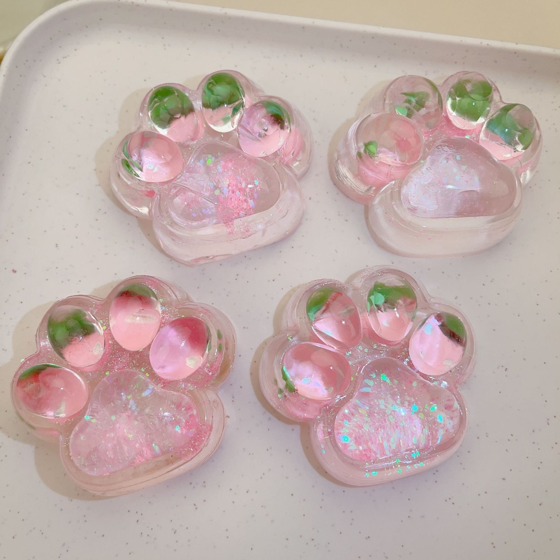 Jucarie antistres squishy, cu revenire lenta, model labuta de pisica cu ...