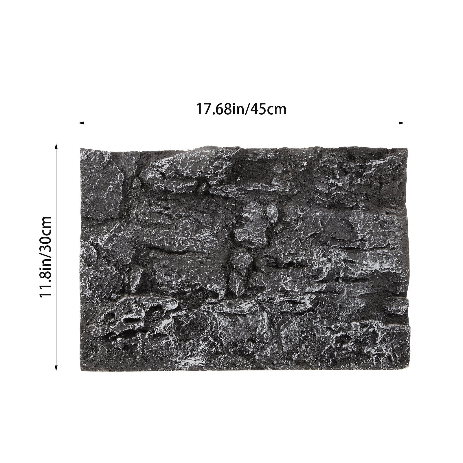 Fundal 3D pentru Acvariu, Gri Inchis, 45x30x5cm - eMAG.ro
