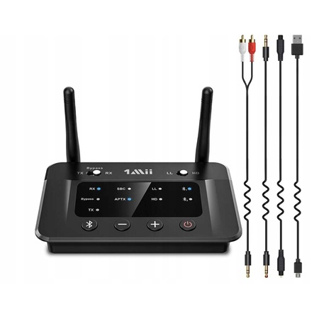 Bluetooth трансмитер приемник 1Mii B03, Dual-Link, NFC, 50m, жак/RCA ...