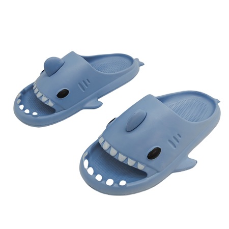 Papuci veseli pentru barbati, forma Rechin, E01, albastru, 42 - eMAG.ro