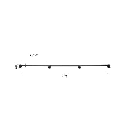 Balustrada 2.44m, design montat pe perete, capacitate de incarcare ...