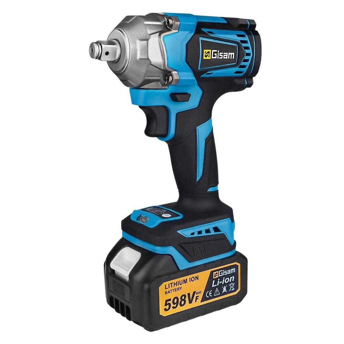 Cheie de impact electrica, 1200N.M, motor fara perii, 1 acumulator, 18V ...