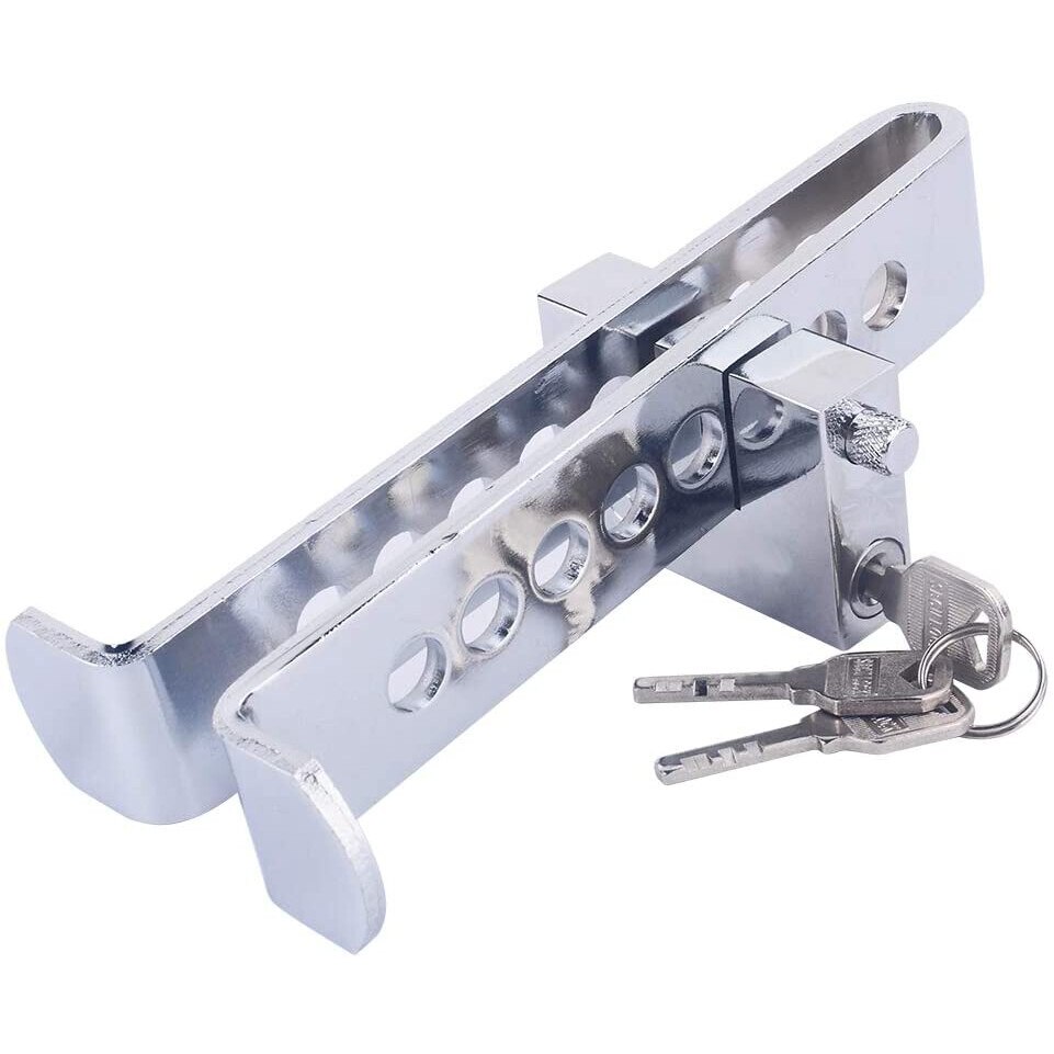 Set antifurt pentru pedala auto, 8 gauri, inox, argintiu - eMAG.ro