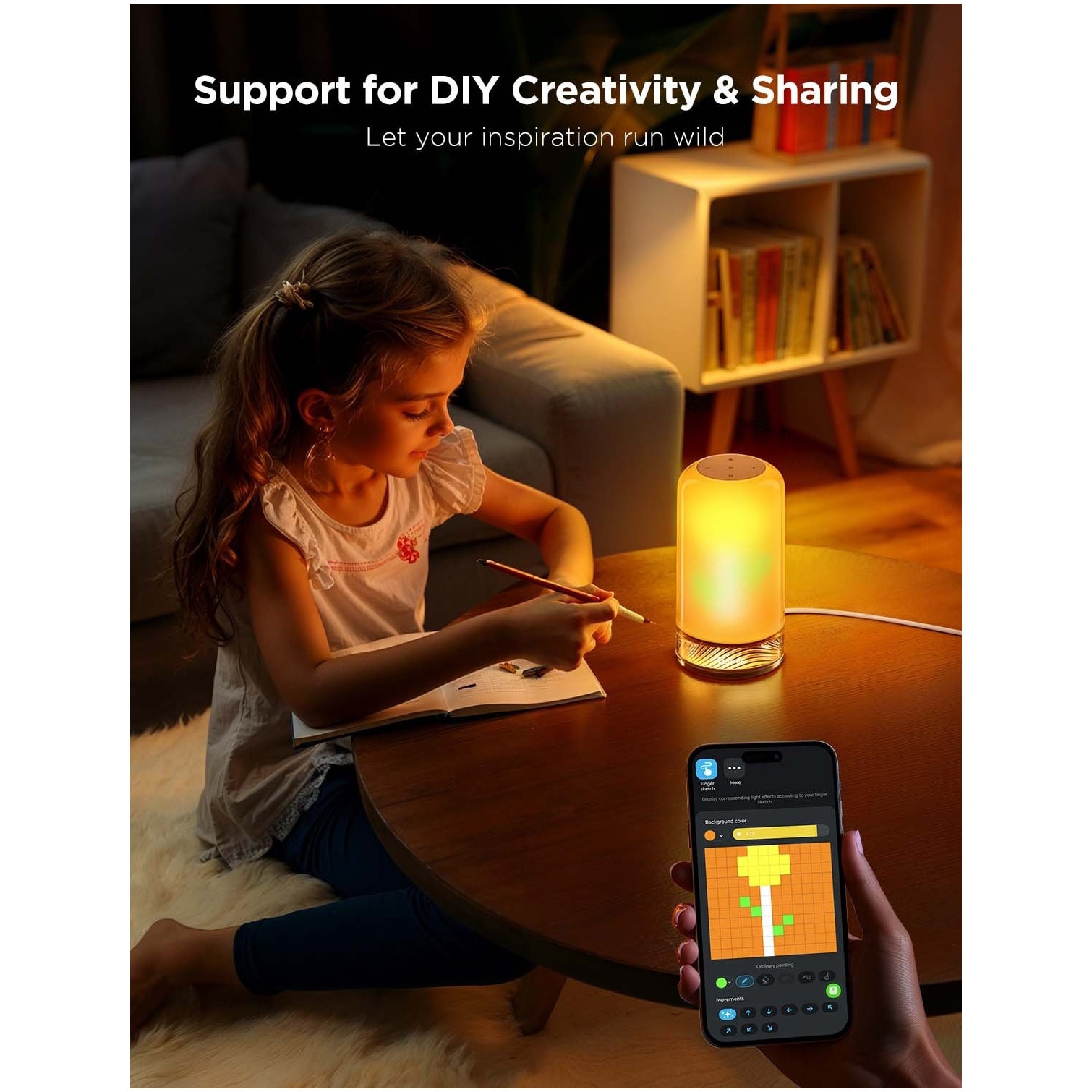 Lampa LED RGBICWW inteligenta Govee H6022, matter, Wi-Fi, 500 lm ...