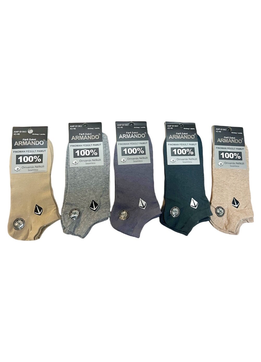 Sosete barbati Armando, set 5 perechi, bumbac, 43-46 EU, model - eMAG.ro