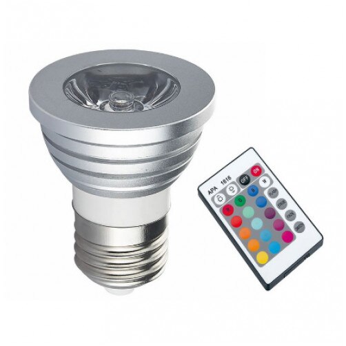 Bec cu led colorat si telecomanda - eMAG.ro
