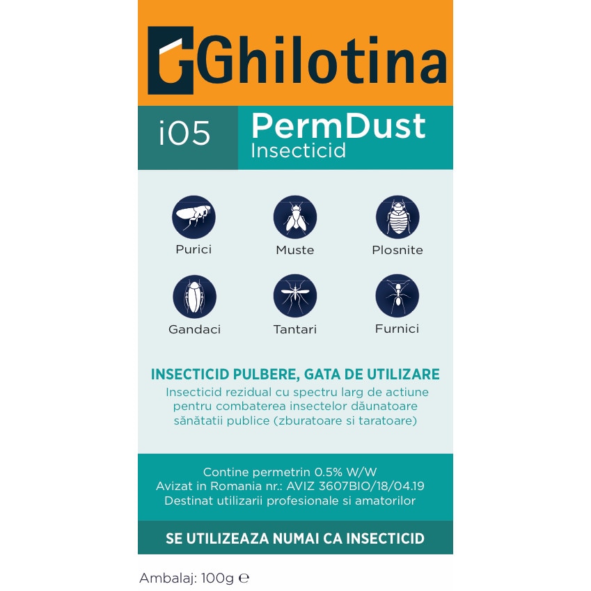 Pulbere Ghilotina i05 PermDust, 100 g - eMAG.ro