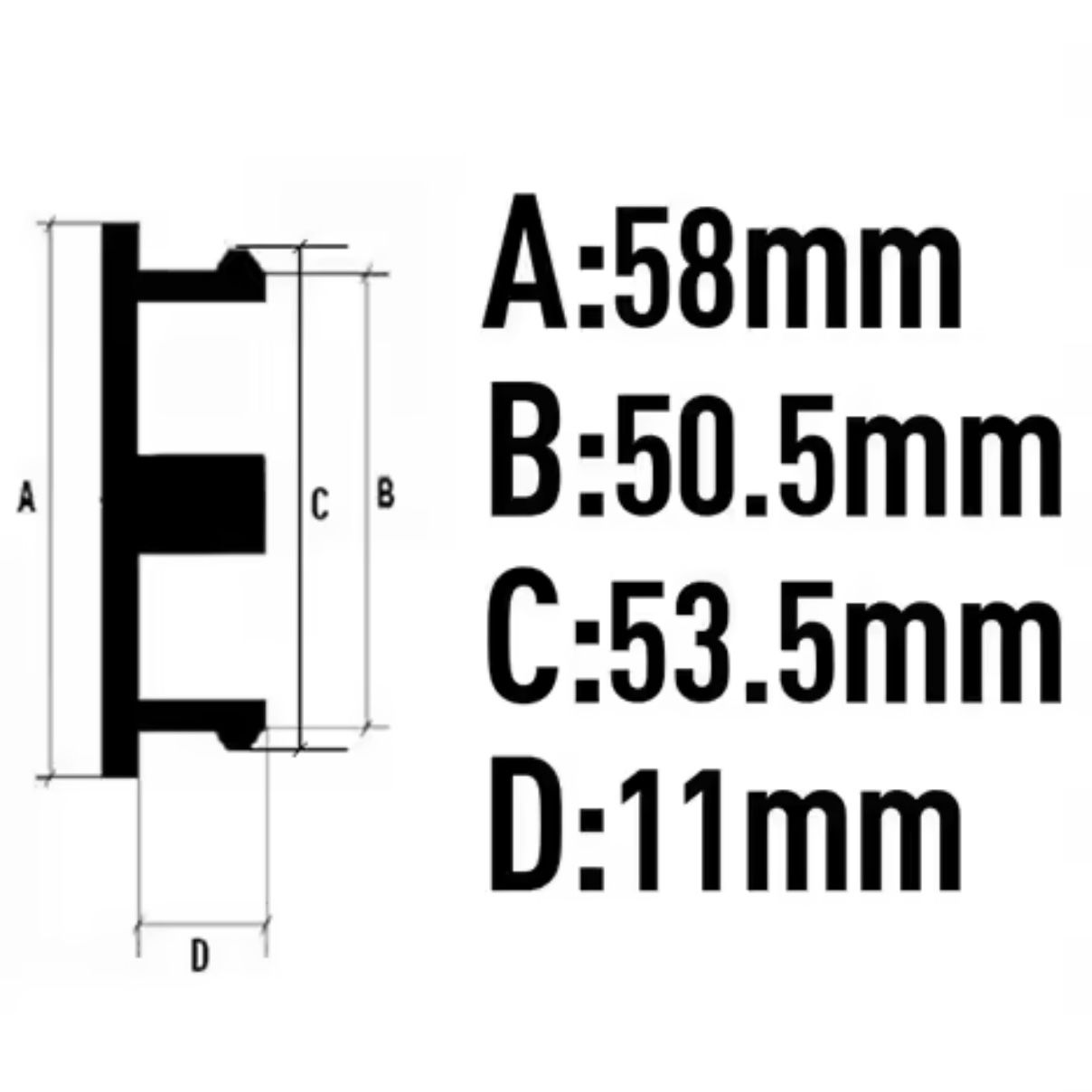 Set 4 capace roti 58mm exterior, 50, 5mm interior Audi argintii ...