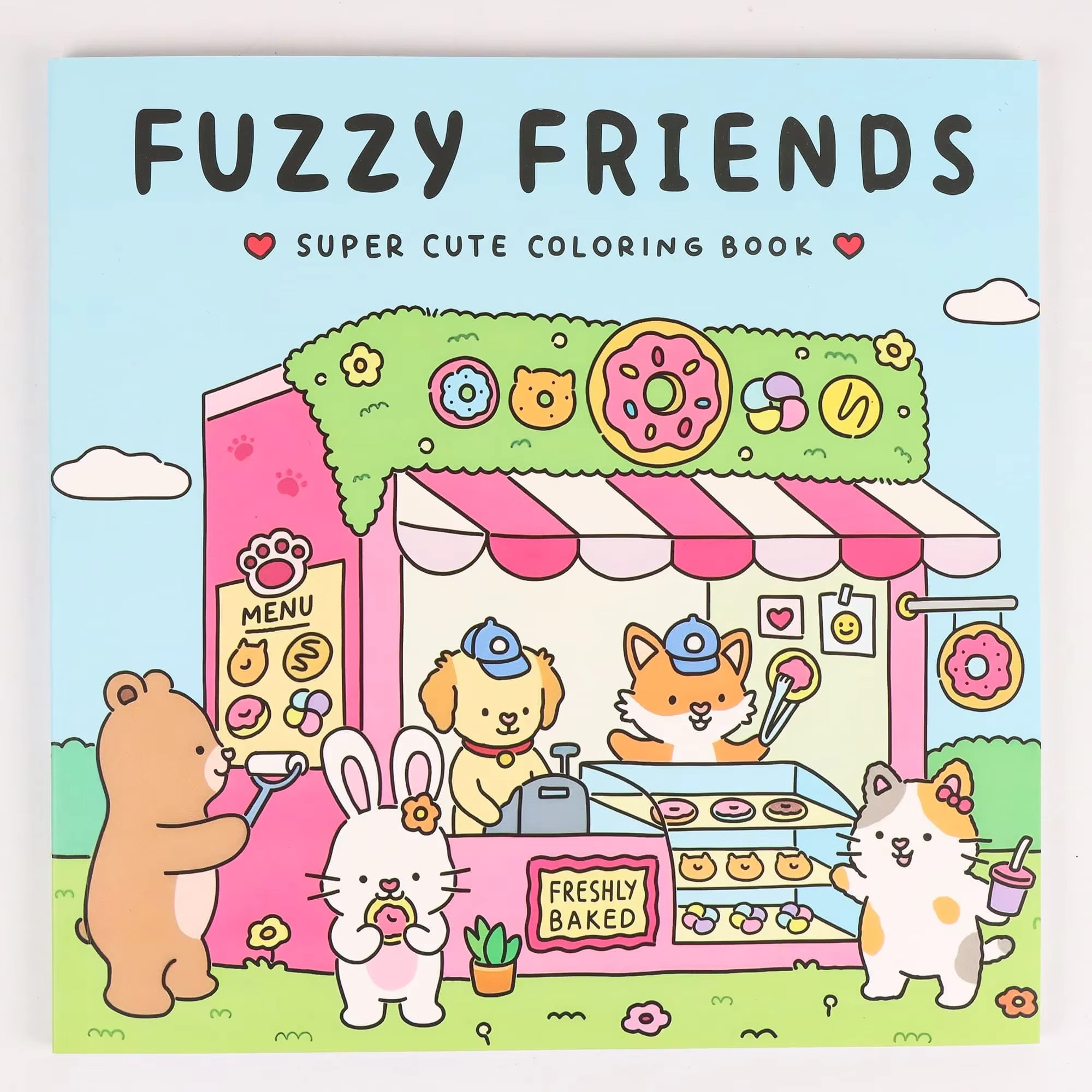 Carte de Colorat, Fuzzy Friends, Coperta Cartonata, Desene Haioase ...