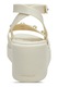 Crocs, Скосени сандали с декоративни камъни, Мръснобял, 37-38 - eMAG.bg