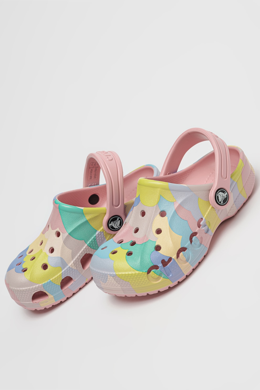 Saboti slingback de cauciuc, Crocs Baya Seasonal Printed Clog Kids ...