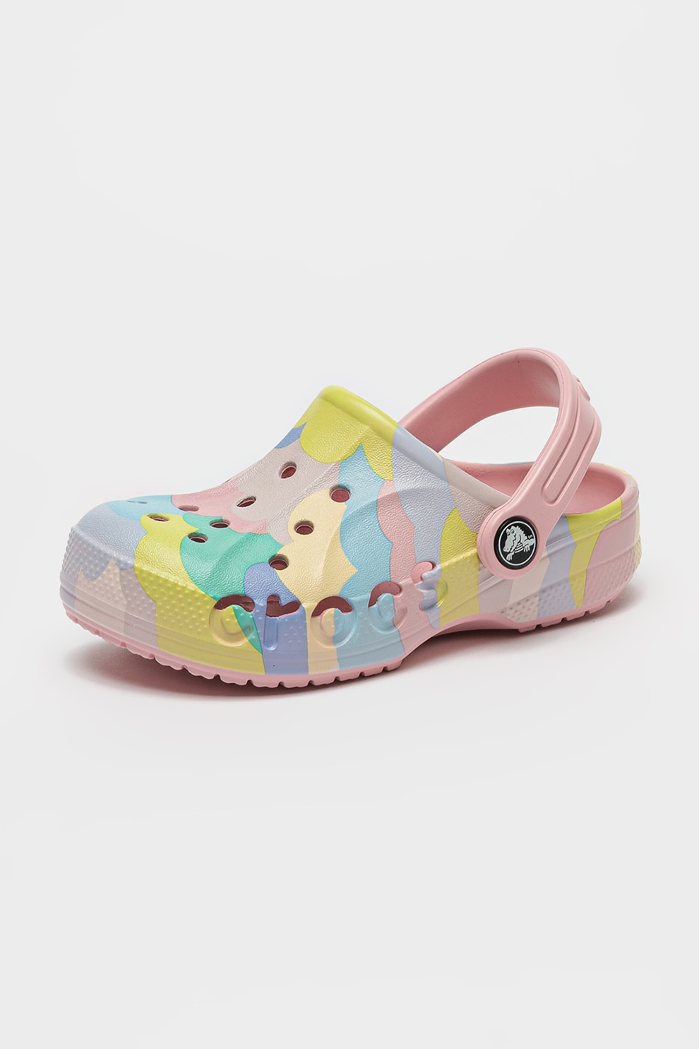 Saboti slingback de cauciuc, Crocs Baya Seasonal Printed Clog Kids ...