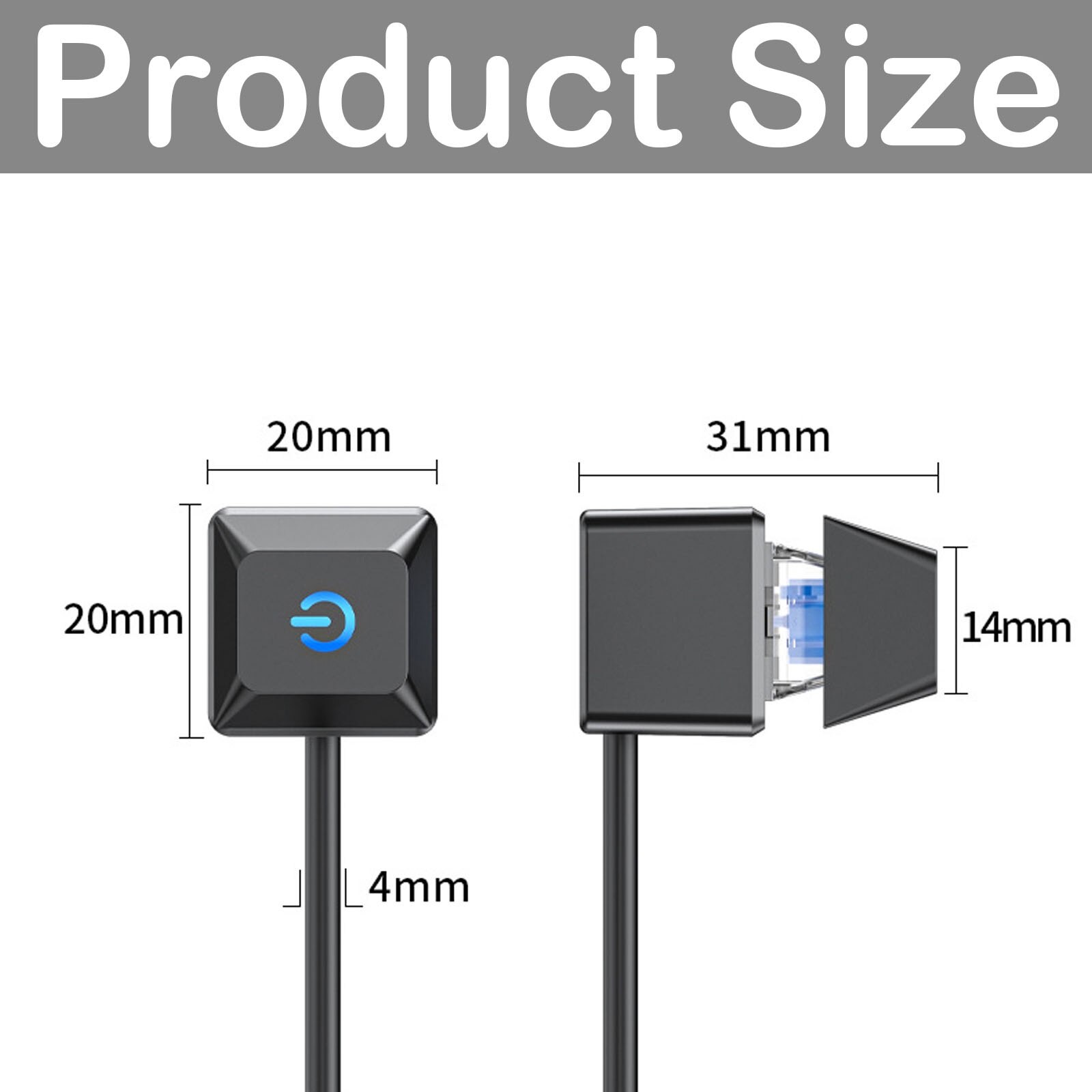 Buton mecanic On/Off pentru PC, SINBINTA, Buton mecanic ON/OFF PC LED 7 ...