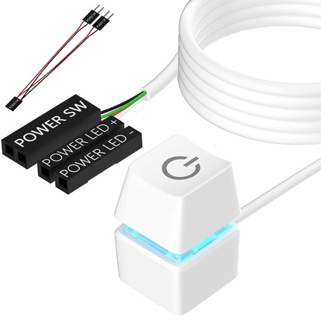 Buton mecanic On/Off pentru PC, SINBINTA, Buton mecanic ON/OFF PC LED 7 ...