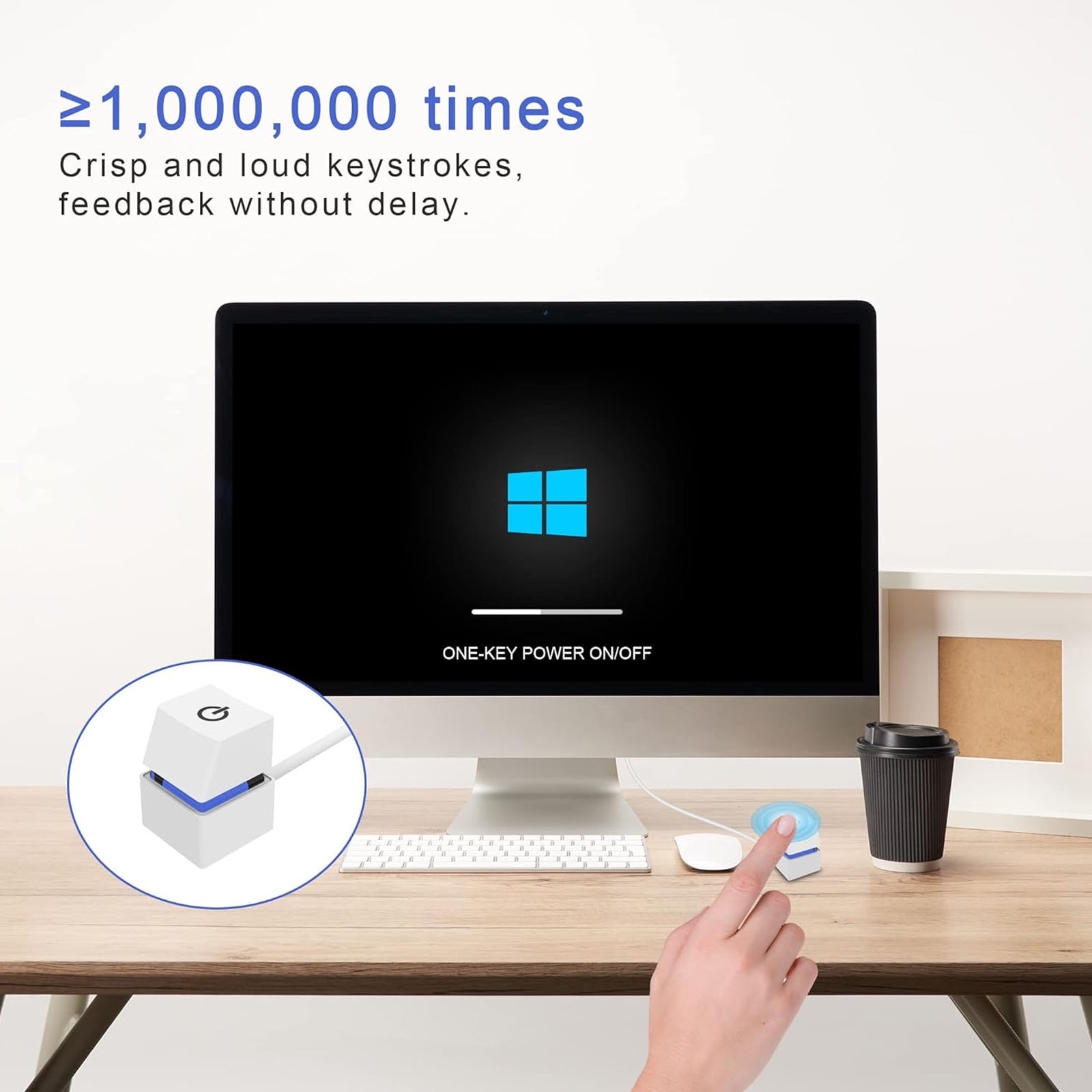 Buton mecanic On/Off pentru PC, SINBINTA, Buton mecanic ON/OFF PC LED 7 ...