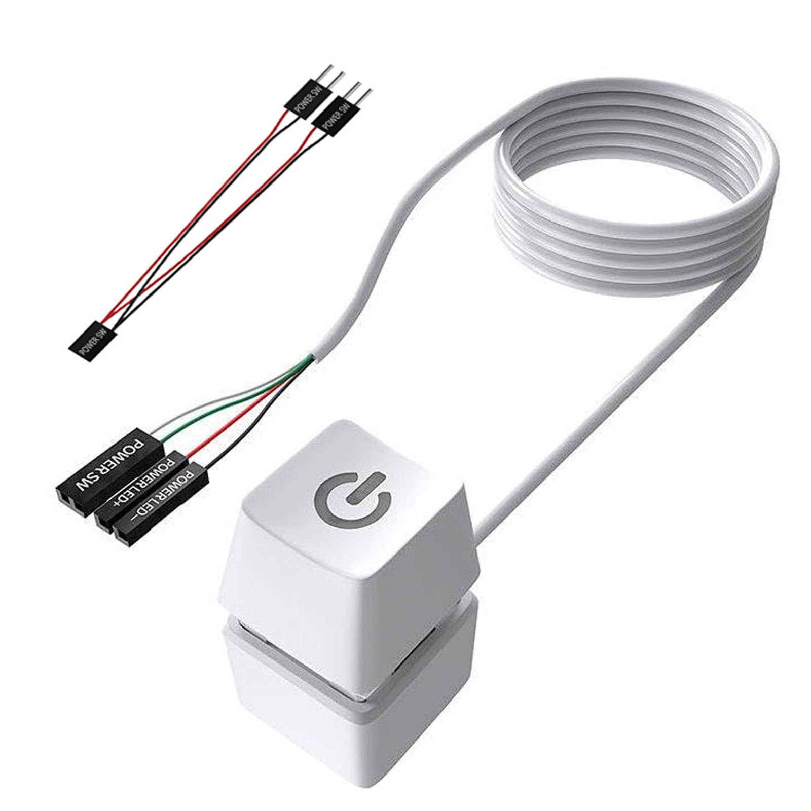 Buton mecanic On/Off pentru PC, SINBINTA, Buton mecanic ON/OFF PC LED 7 ...