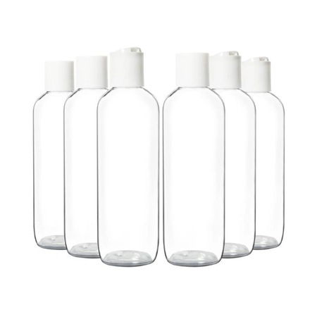 Set 10 flacoane plastic de 250ml, cu capac, pentru voiaj - eMAG.ro