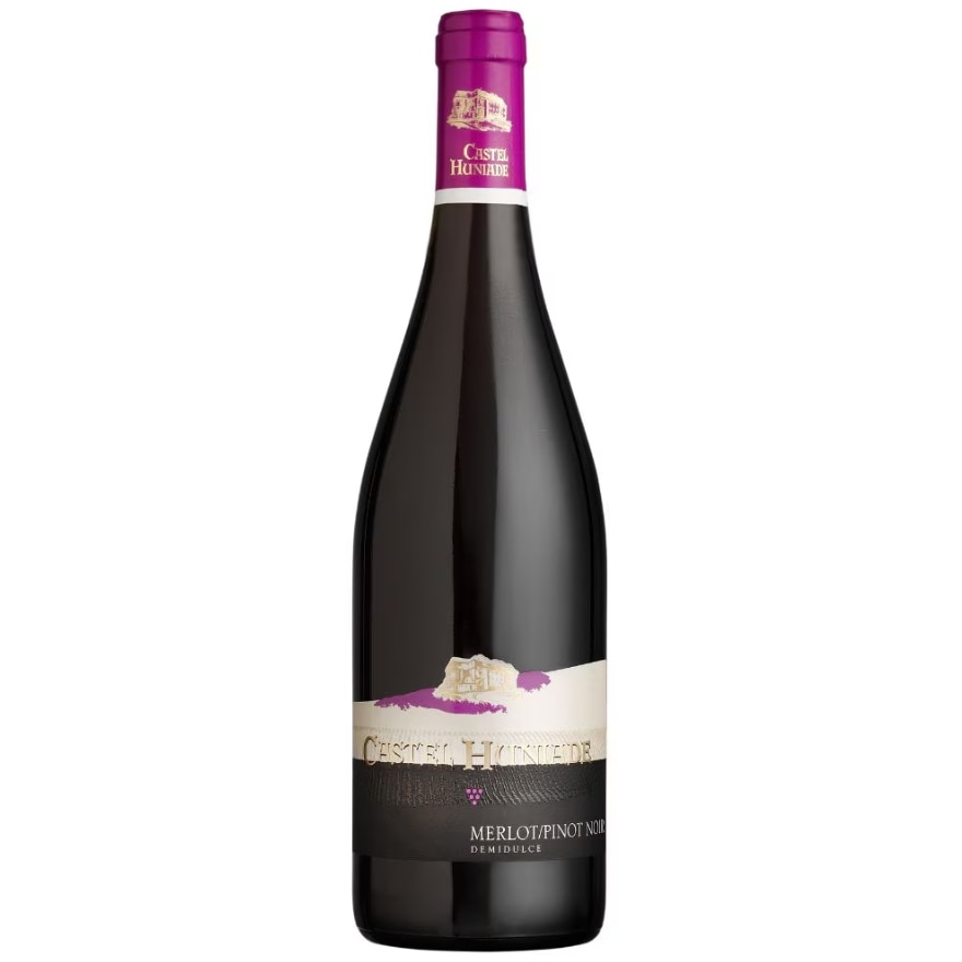 Vin Castel Huniade Merlot cu Pinot Noir Demidulce 0.75l - eMAG.ro