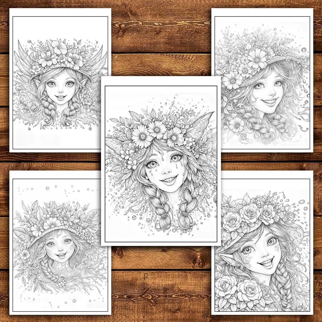 Carte de colorat antistres, 50 de ilustratii Portrete cu Zane, 106 ...