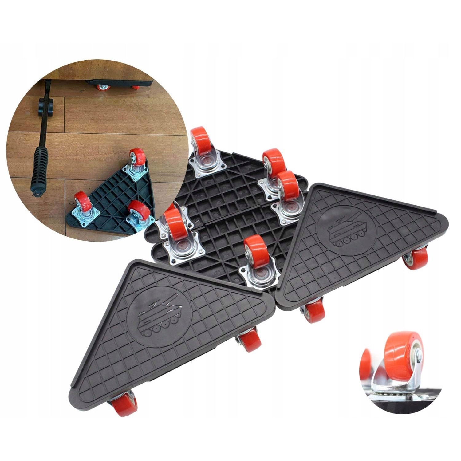 Set de mutare a mobilelor, Elmax, 4 platforme cu roti si un lift ...