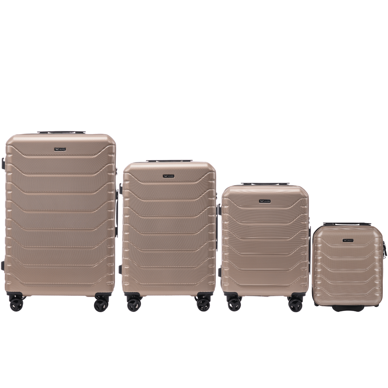 Set 4 trolere Wings, policarbonat, auriu - eMAG.ro