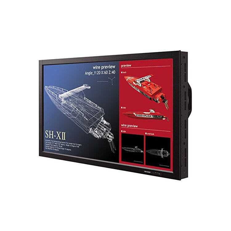 Професионален монитор 24/7 Sharp PN-465E, 46" (116 см), Full HD, LCD - eMAG.bg
