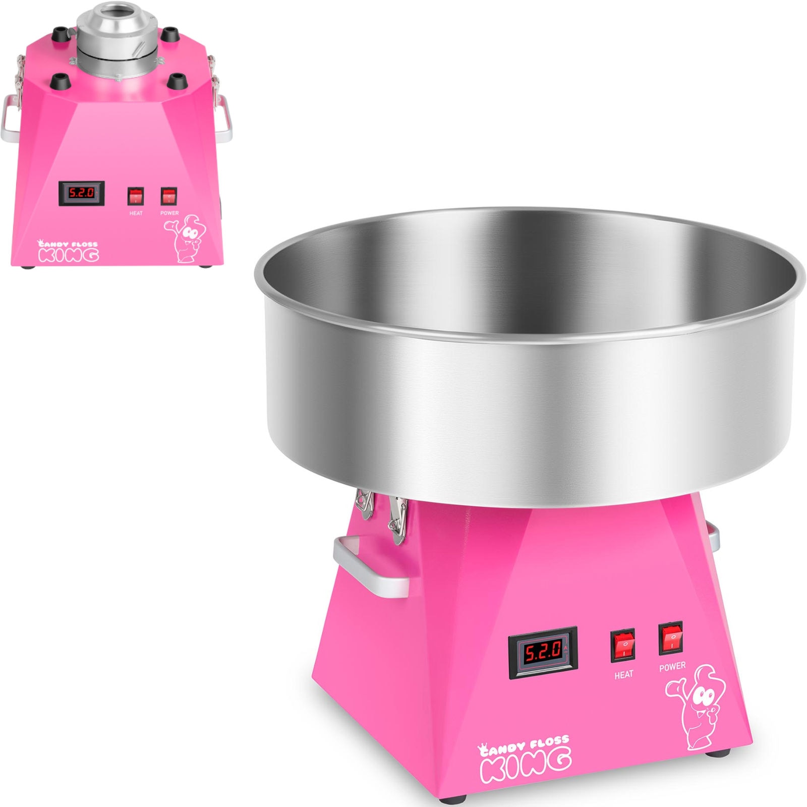 Masina de facut vata de zahar, Royal Catering, model RCZK-1030-W-R ...