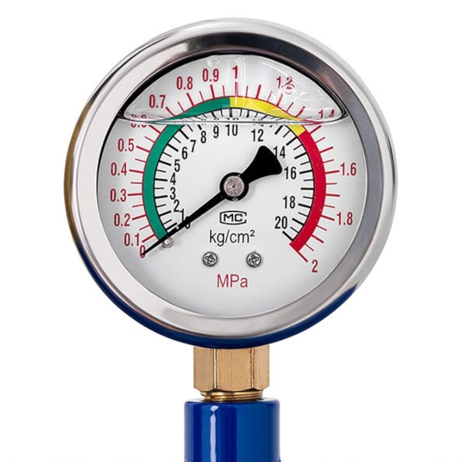 Compresor profesional MSW, 19,5 l, 8 bar, cu manometru, pentru montajul ...