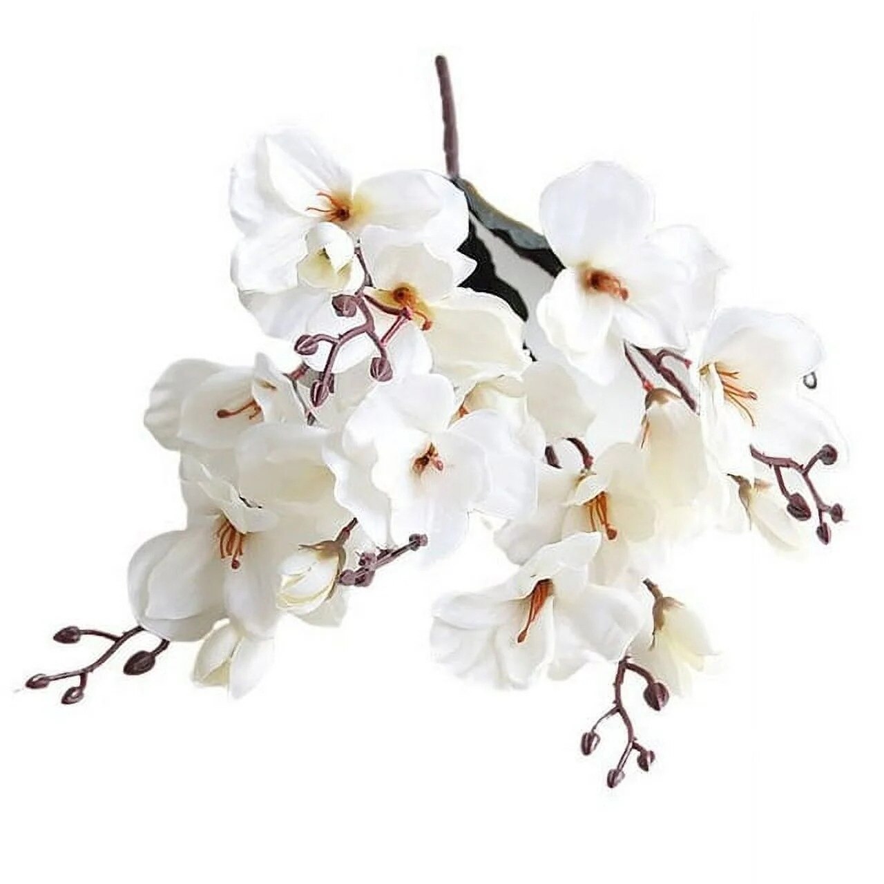 Aranjament floral artificial, orhidee alba, 43cm, set de flori false ...