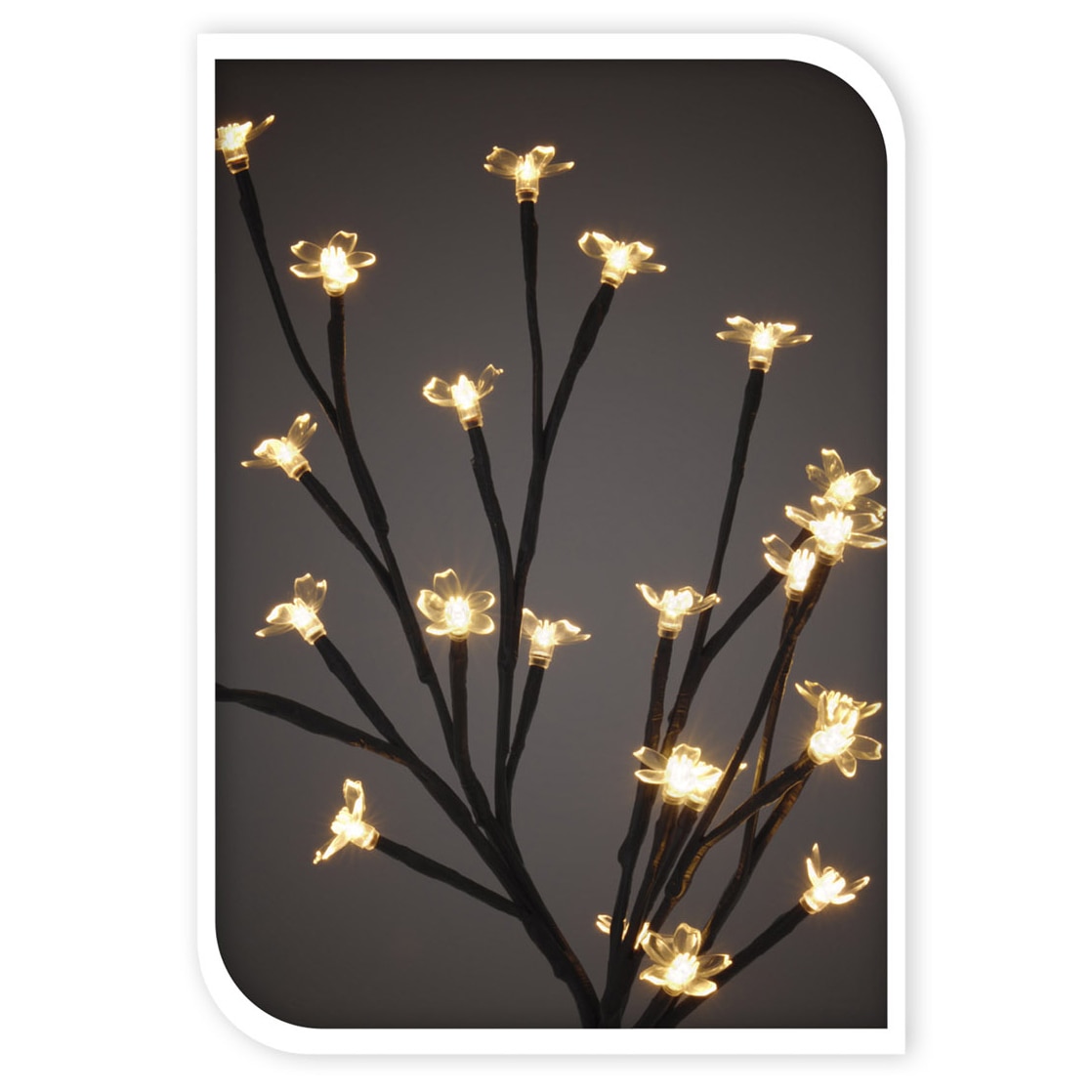 Copac Sakura luminos eNoelle, cu LED, 40 cm, Alb - eMAG.ro