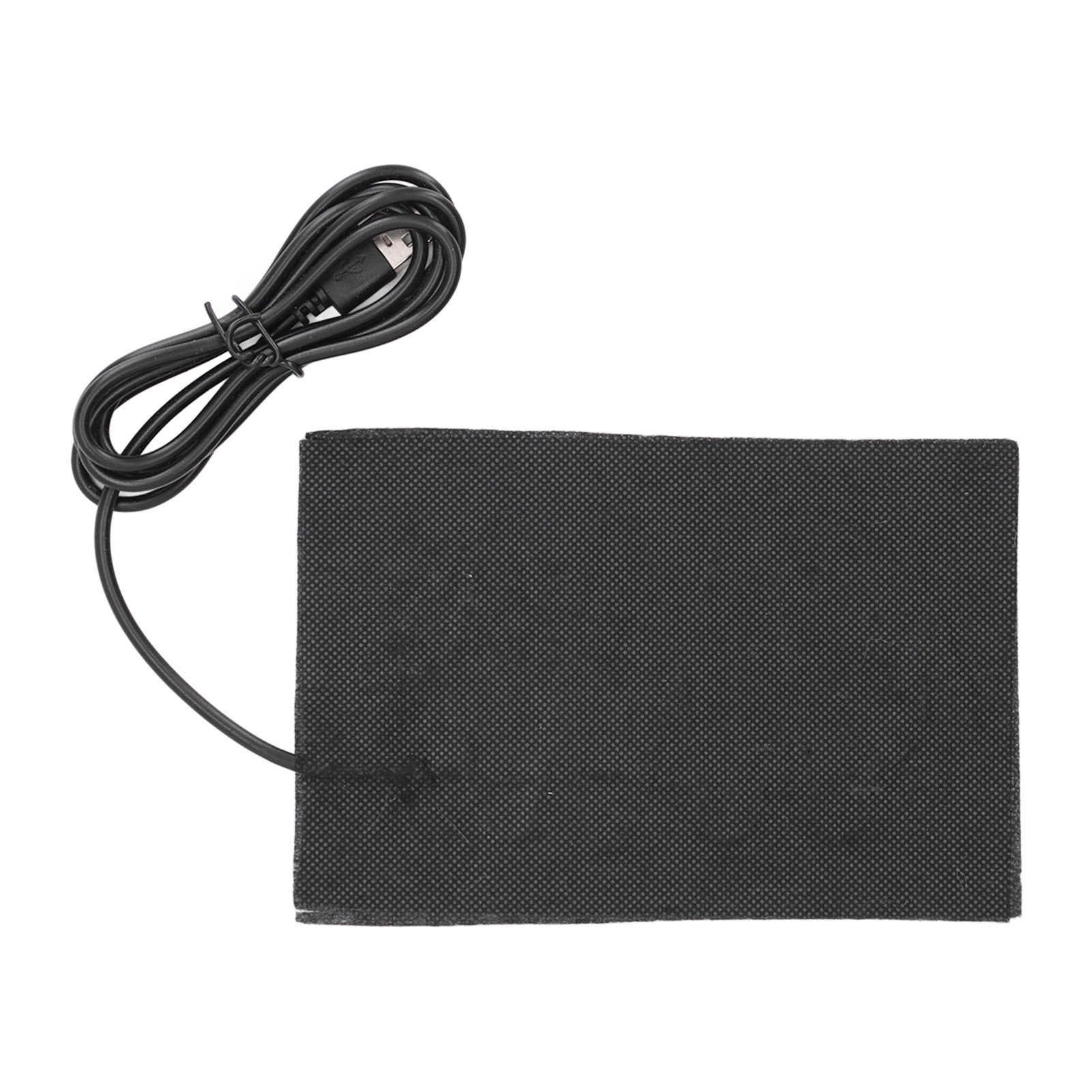 Pad incalzitor, AMRINUGL, 10x15cm, fibra de carbon, USB 5V 60°C - eMAG.ro