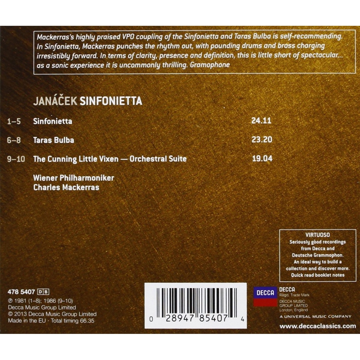 Leoš Janáček - Sinfonietta / Taras Bulba - CD - eMAG.bg