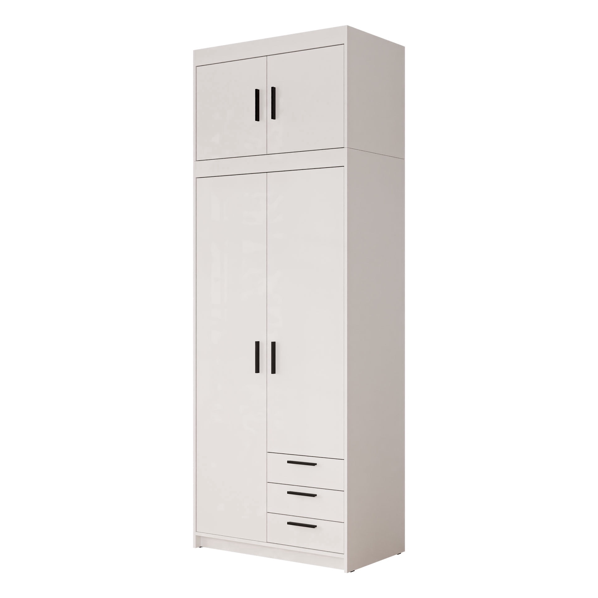 Dulap Melen 2D3S + modul, MIRJAN24, alb, 53x246x90 cm - eMAG.ro