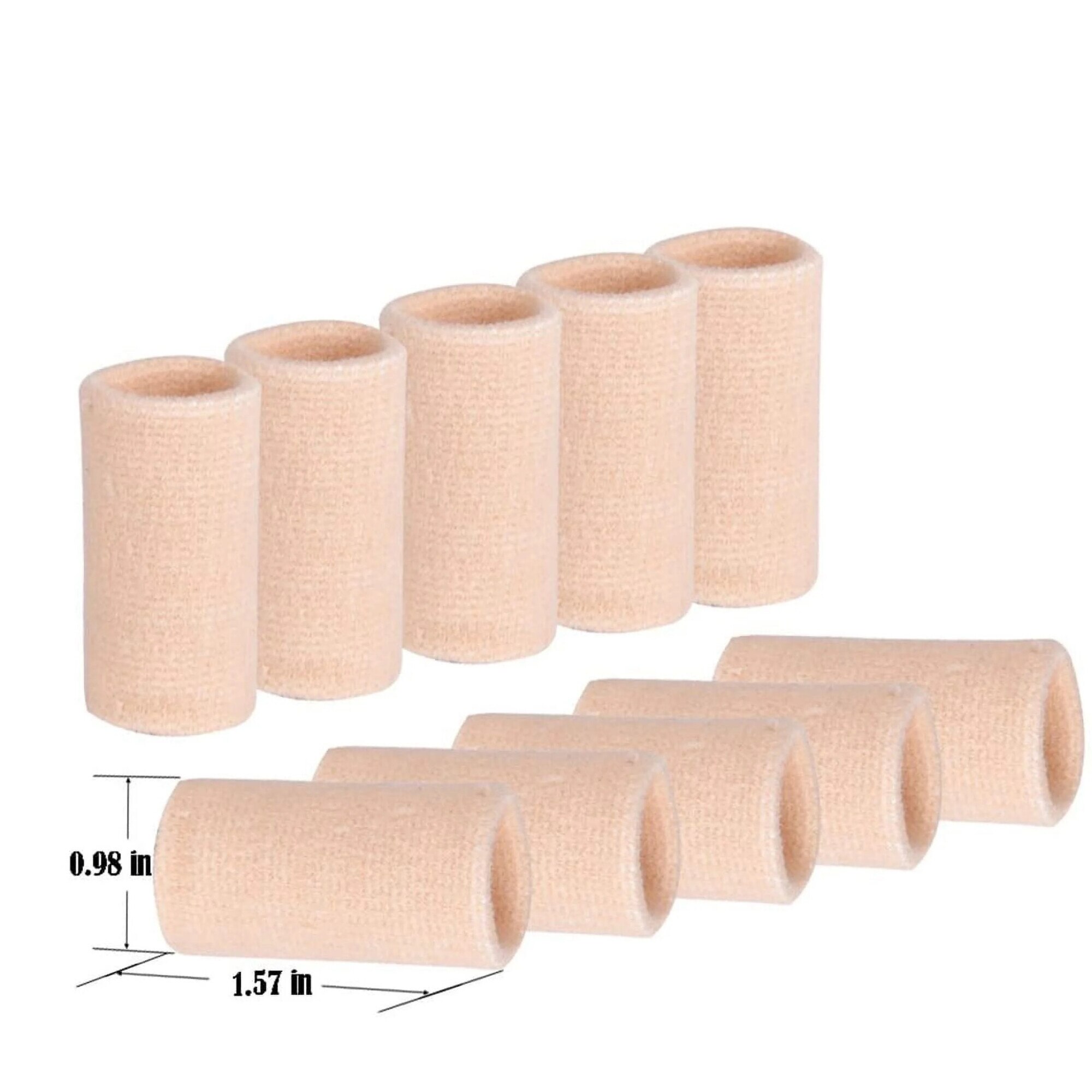 Set 10 Piese Aparatori de Degete, Bej, Elastic, pentru Artrita - eMAG.ro