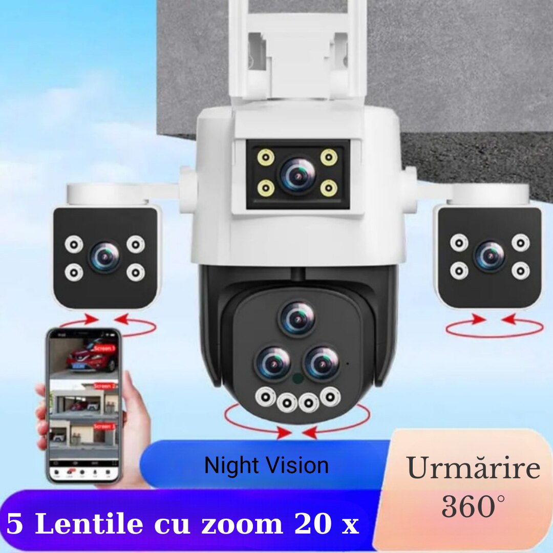 Camera De Supraveghere Full HD, Exterior, Wireless Rezistenta la Apa si ...