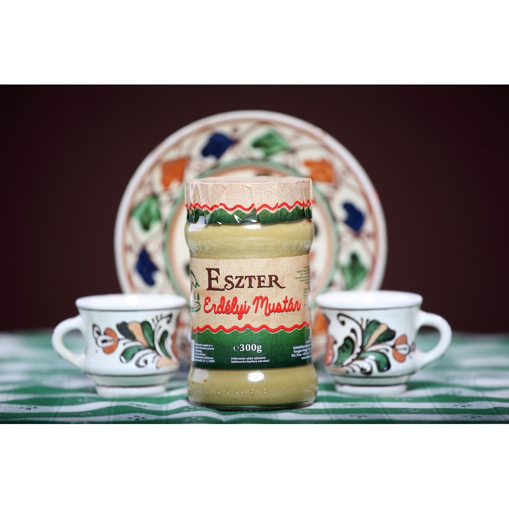 Sos Mustar Ardelenesc Eszter 300g, natural, macinat cu piatra, pregatit ...