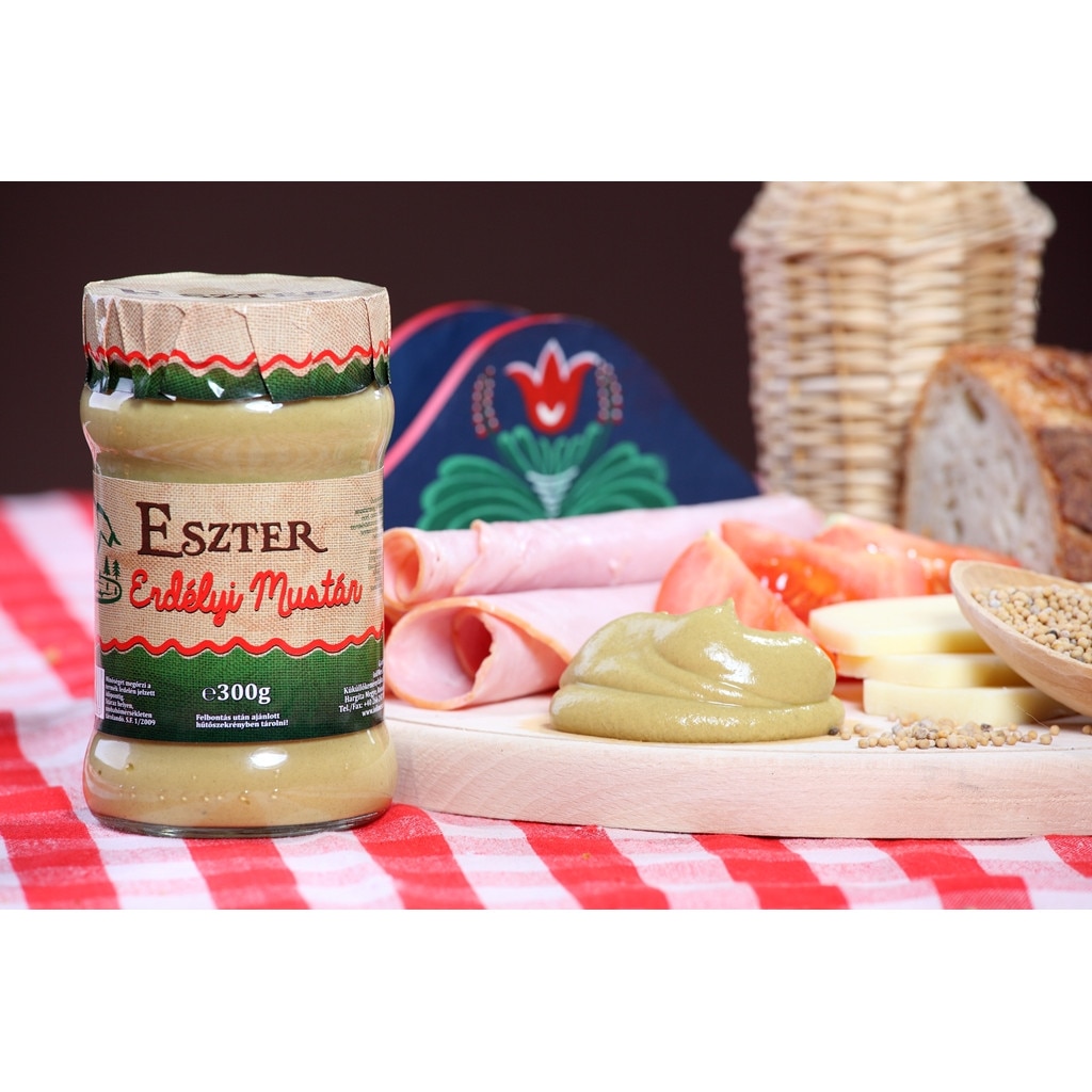 Sos Mustar Ardelenesc Eszter 300g, natural, macinat cu piatra, pregatit ...