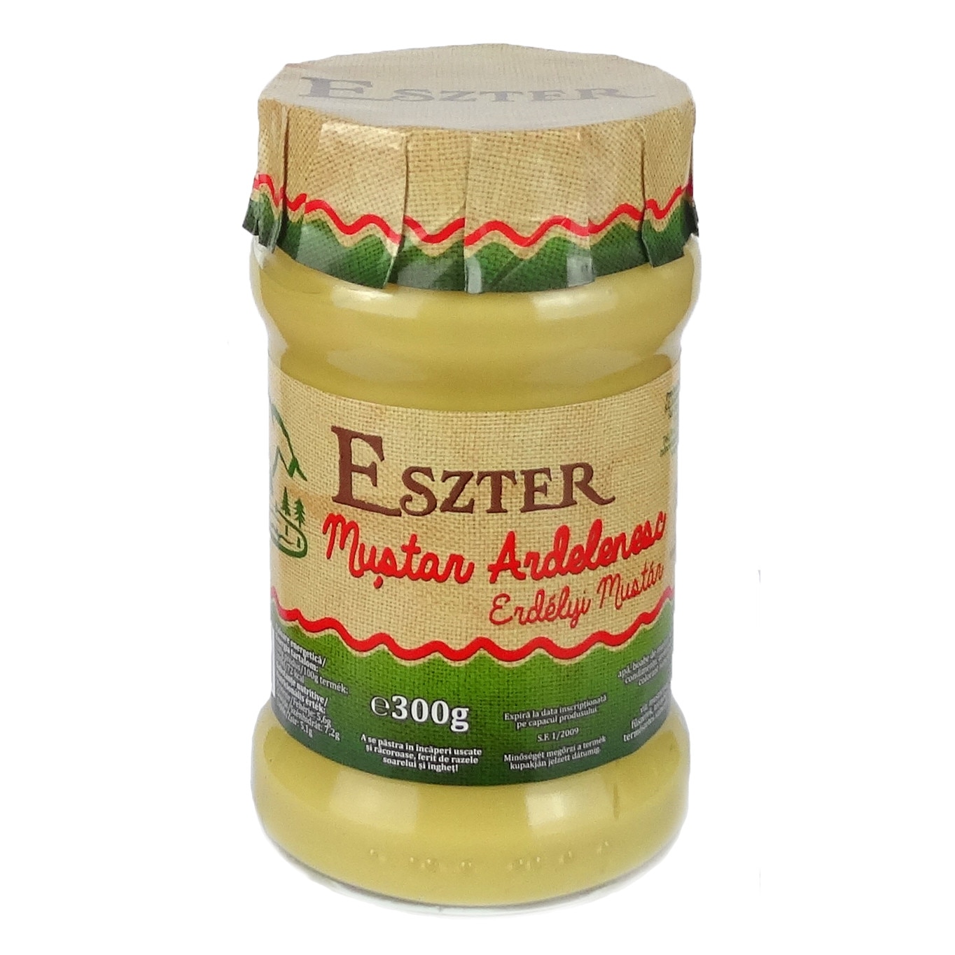 Sos Mustar Ardelenesc Eszter 300g, natural, macinat cu piatra, pregatit ...