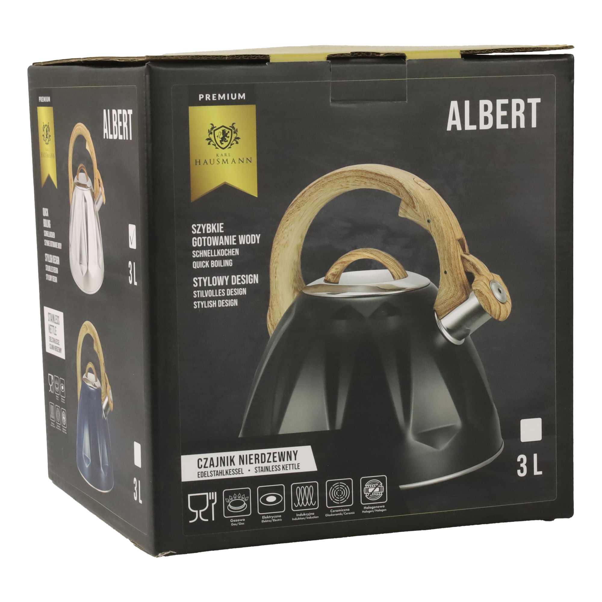 Ibric cu fluier 3L Albert, Karl Hausmann, Negru - eMAG.ro