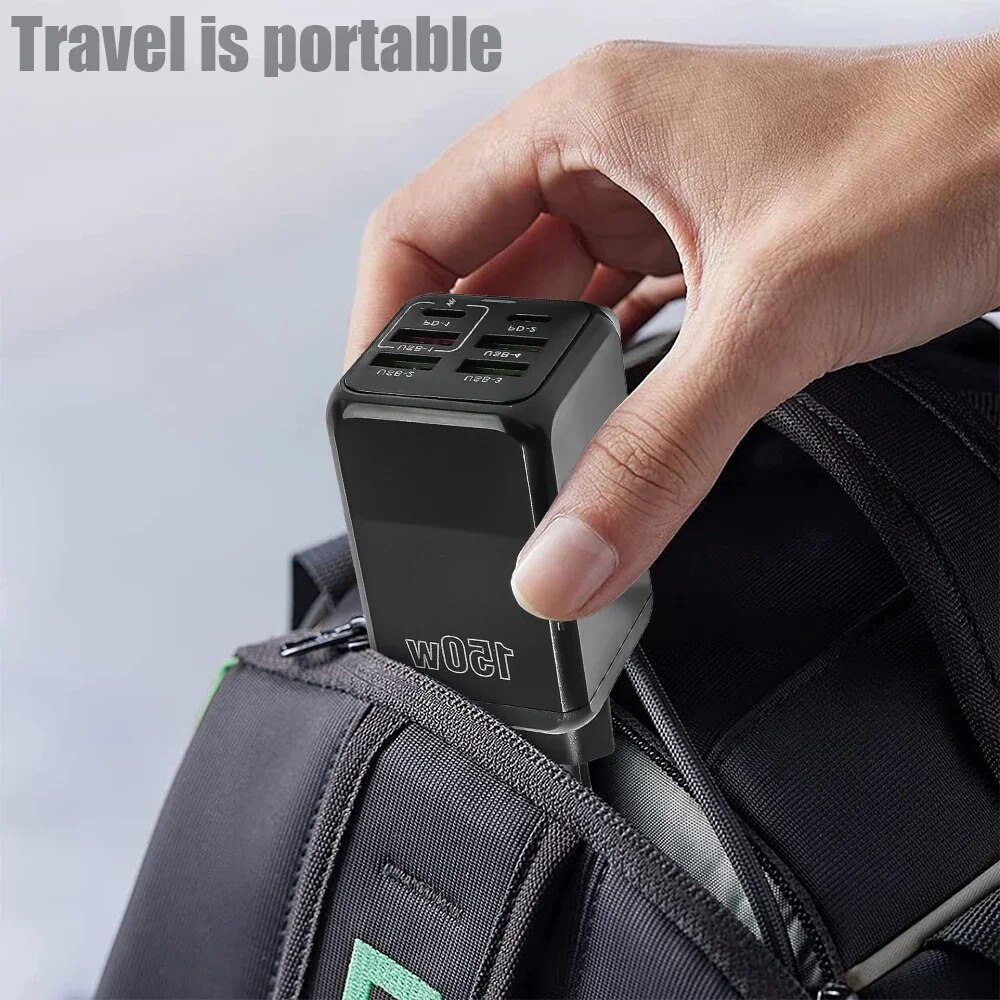 Multi-Ports Network Charger, SENGOOG, 150W Fast Charging, 4USB+2PD ...