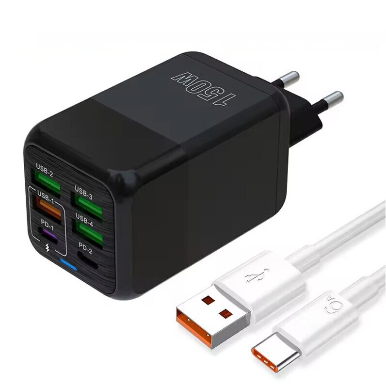 Multi-Ports Network Charger, SENGOOG, 150W Fast Charging, 4USB+2PD ...