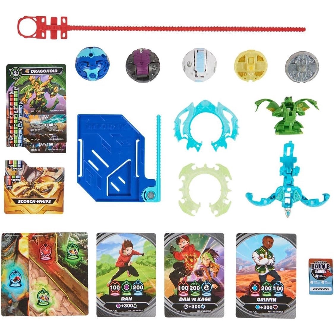 Set Bakugan Battle Pack - Special Attack Ventri, Dragonoid, Titanium Bruiser, Titanium Trox ...