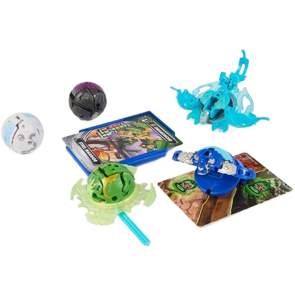 Set Bakugan Battle Pack - Special Attack Ventri, Dragonoid, Titanium Bruiser, Titanium Trox ...