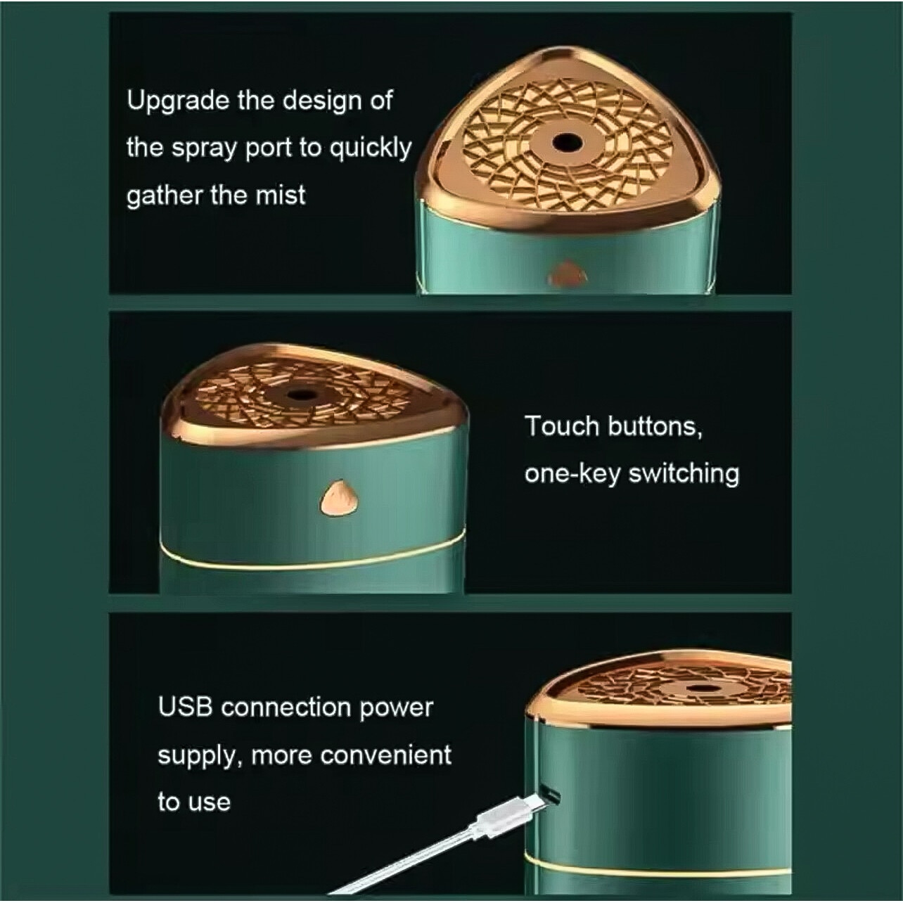 Umidificator de Camera Inteligent, Multifunctional, 6 Moduri de Noapte ...