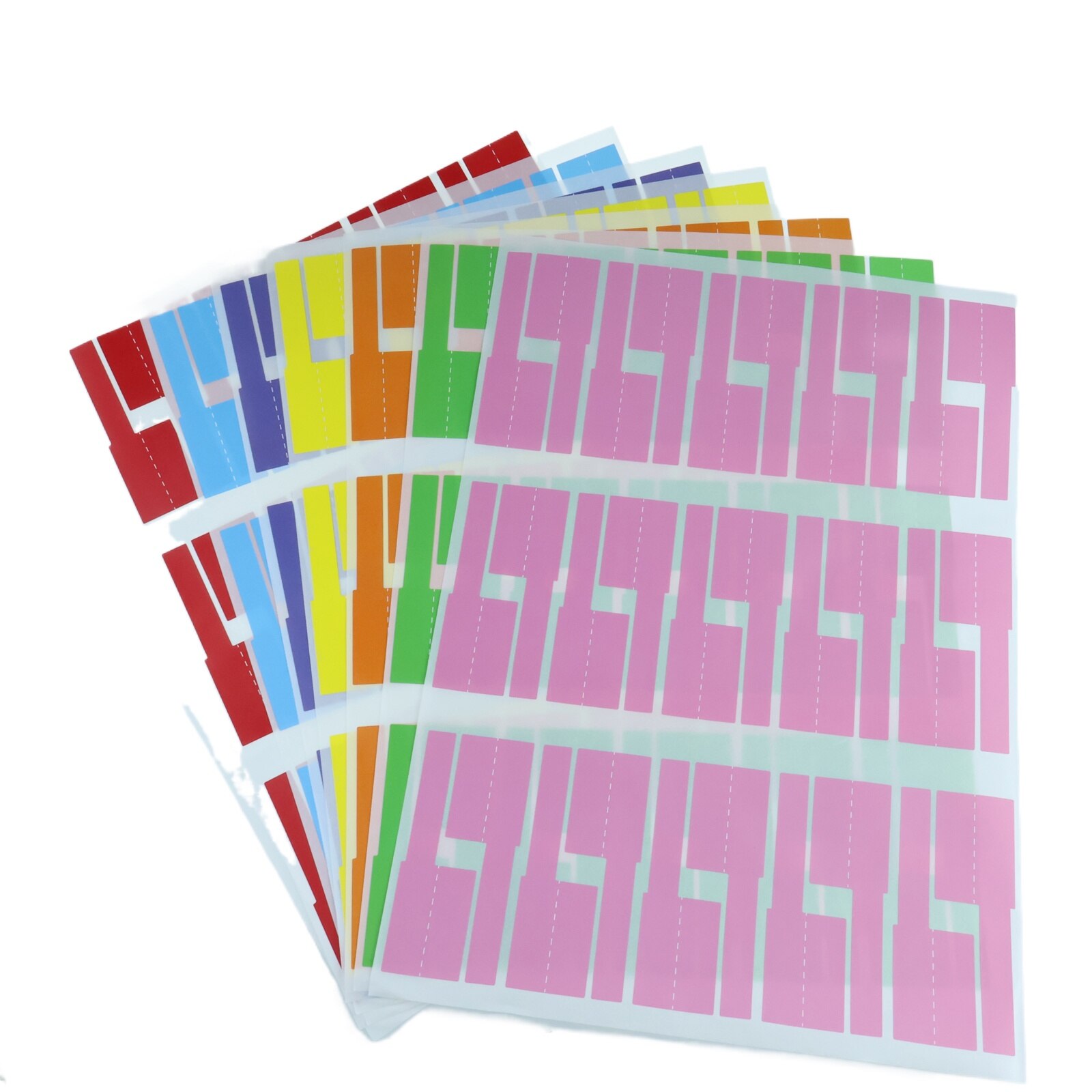 Set etichete autoadezive pentru cabluri, 240 bucati, 8 culori ...