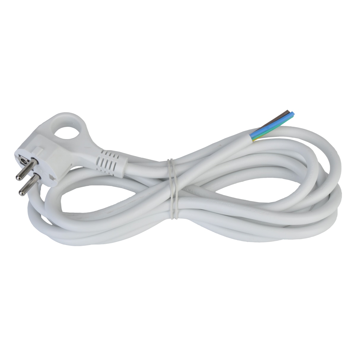 Cablu electric alb 1,5m 3x1,5mm - eMAG.ro