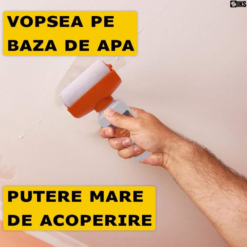 Rola Trafalete SIKS Pentru Vopsit Pereti Cu Rezervor Si Vopsea Lavabila ...