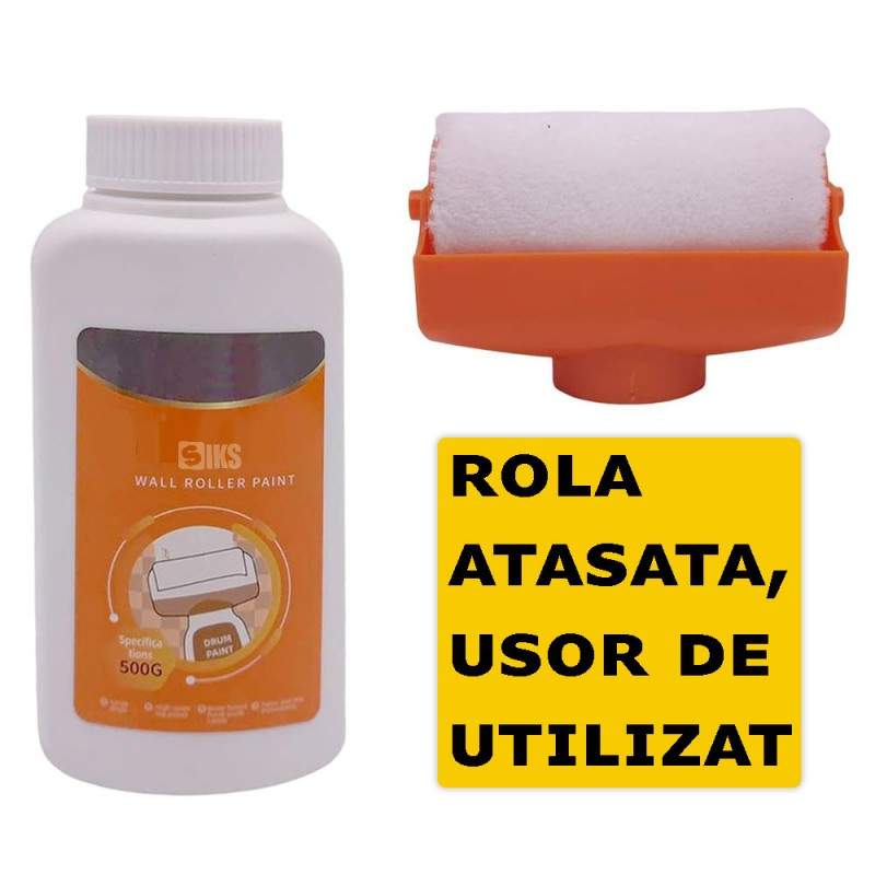 Rola Trafalete SIKS Pentru Vopsit Pereti Cu Rezervor Si Vopsea Lavabila ...
