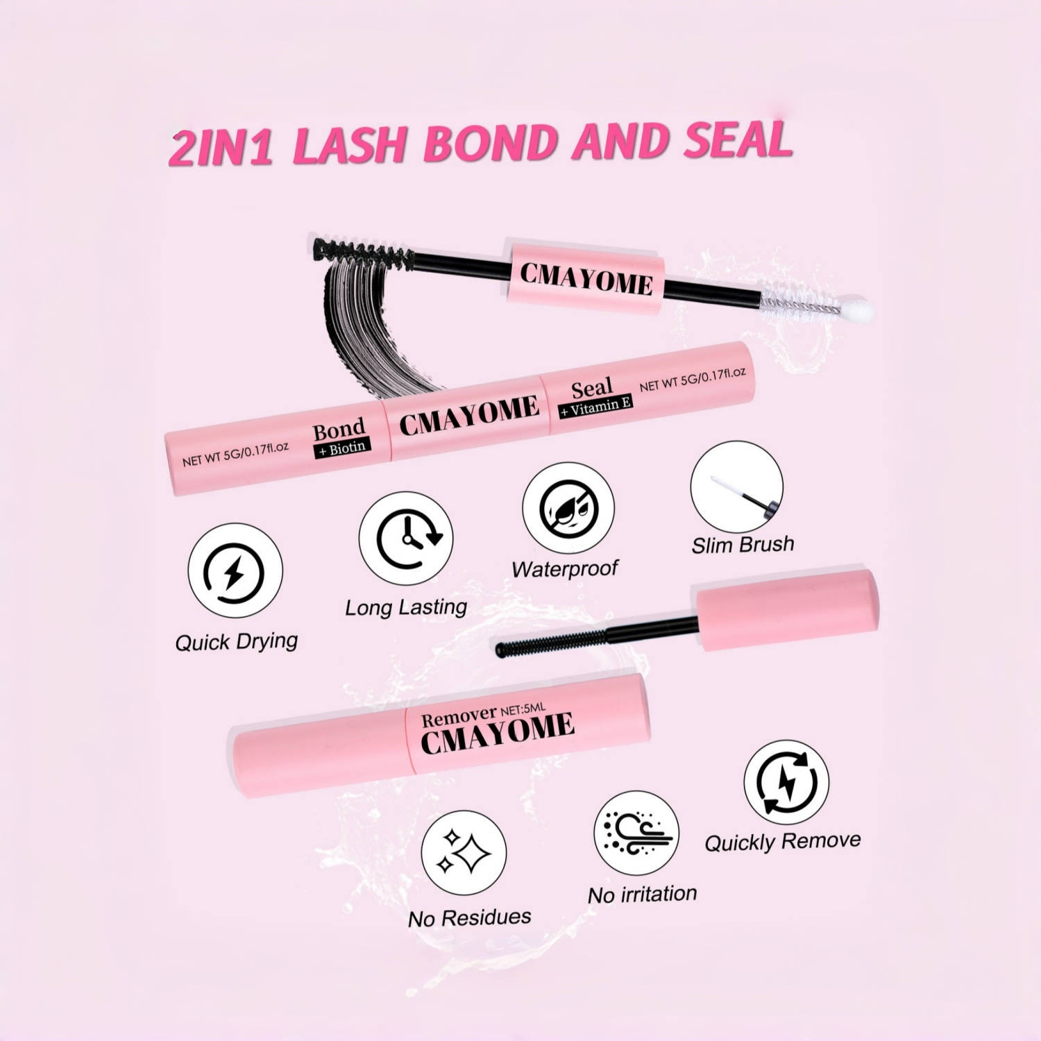 Set de extensii de gene individuale, 640 buc, 30D 40D 50D, 9-16mm, KIT ...